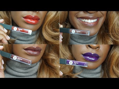 NICKA K AQUA LIP COLOR SWATHCES | NKENNA ROSE