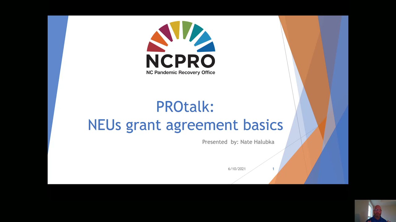 PROtalk: Grant Agreement Basics for NEUs