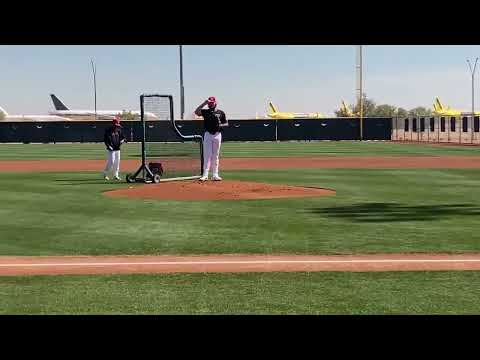 Hunter Gaddis Throws Live Batting Practice with Cleveland Guardians! (2025 MLB Spring Training)