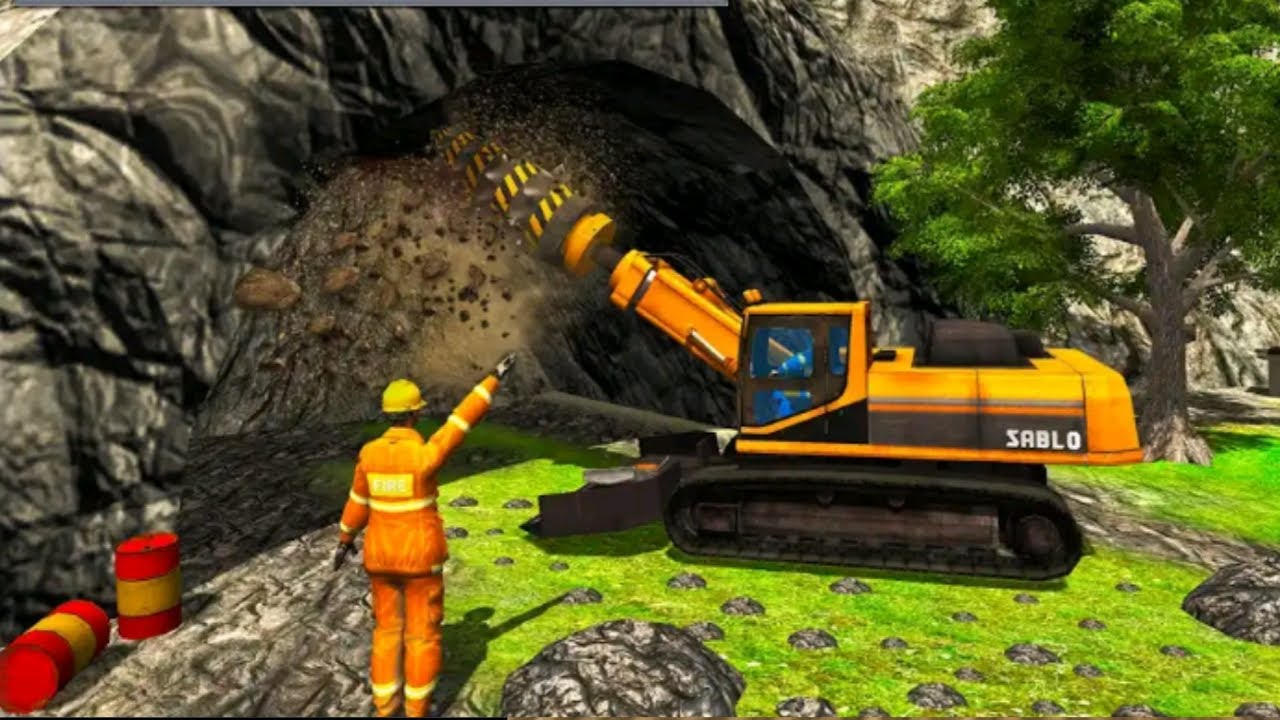 Railroad Tunnel Train Construction Simulator - Construction Vehicles