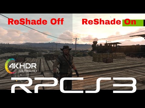 Red Dead Redemption | RPCS3 | 4K HDR ReShade Comparison (Low FPS due to emulator infancy)