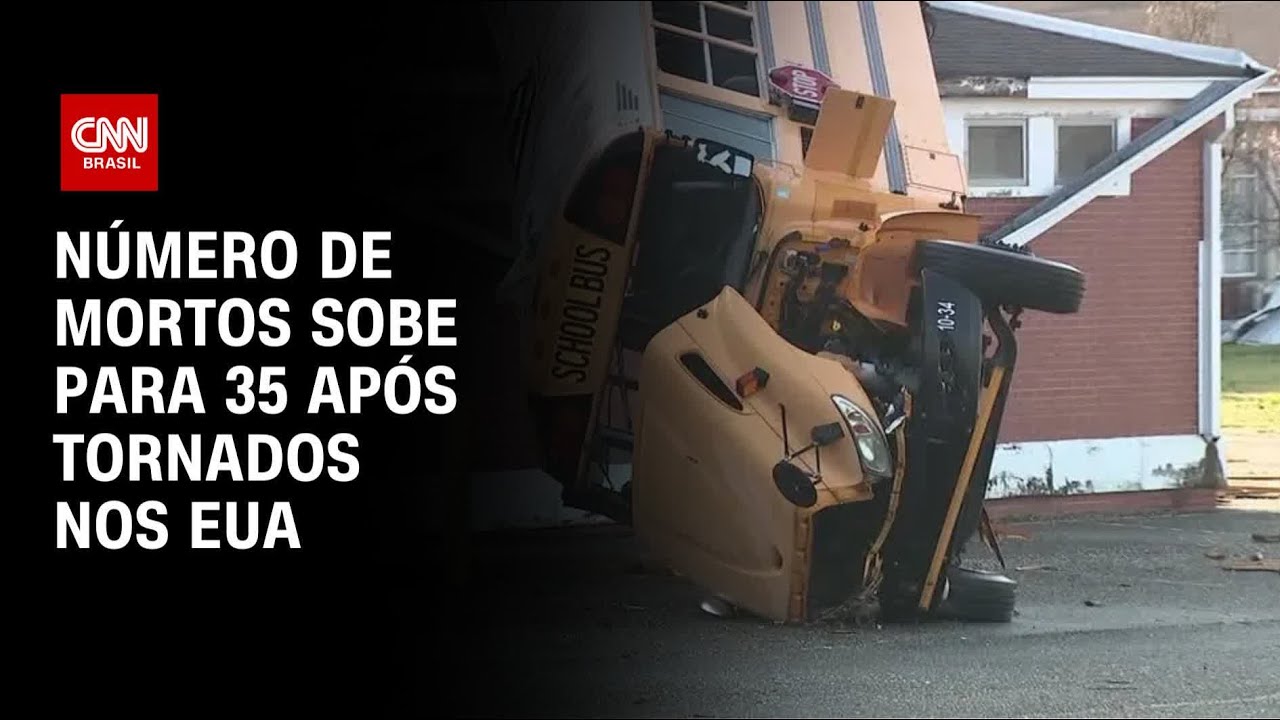 Número de mortos nos EUA após tempestades e tornados sobe para 36 CNN Brasil
