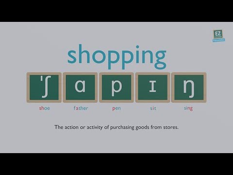 How to pronounce shopping ?