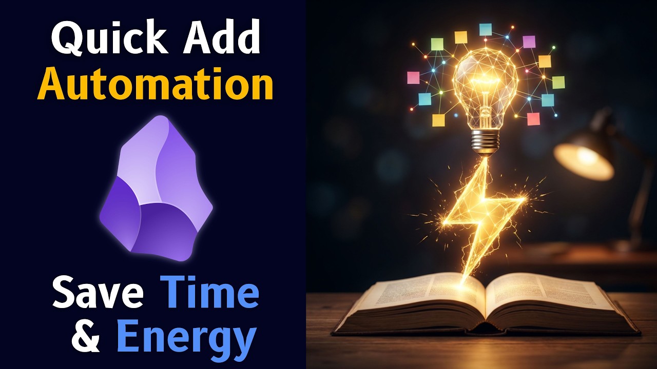 Obsidian Quick Add Plugin ⚡️ Effortless Note Taking Workflow Automations