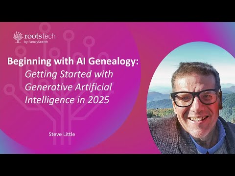 Beginning with AI Genealogy: Getting Started with Generative Artificial Intelligence in 2025