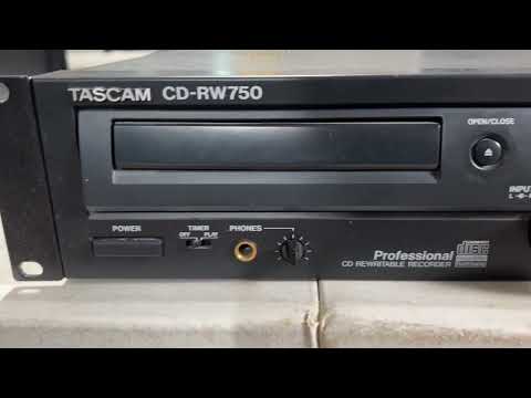 TASCAM CD-RW750 D Rewritable Recorder 2006 - Black | Reverb