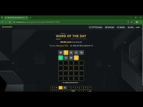 5 letter Word | Word of the Day | Play the Crypto Word Game Today #binance #words #games #today