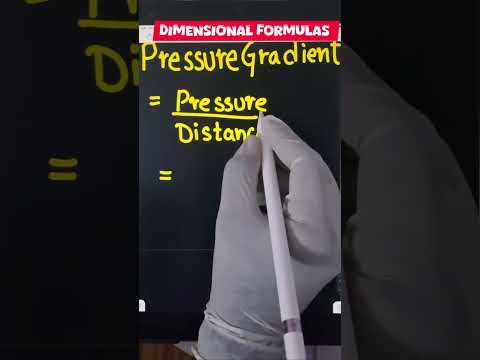 Trick to Find Dimensional Formula of Pressure Gradient #class11 #physics #dimensions 😊
