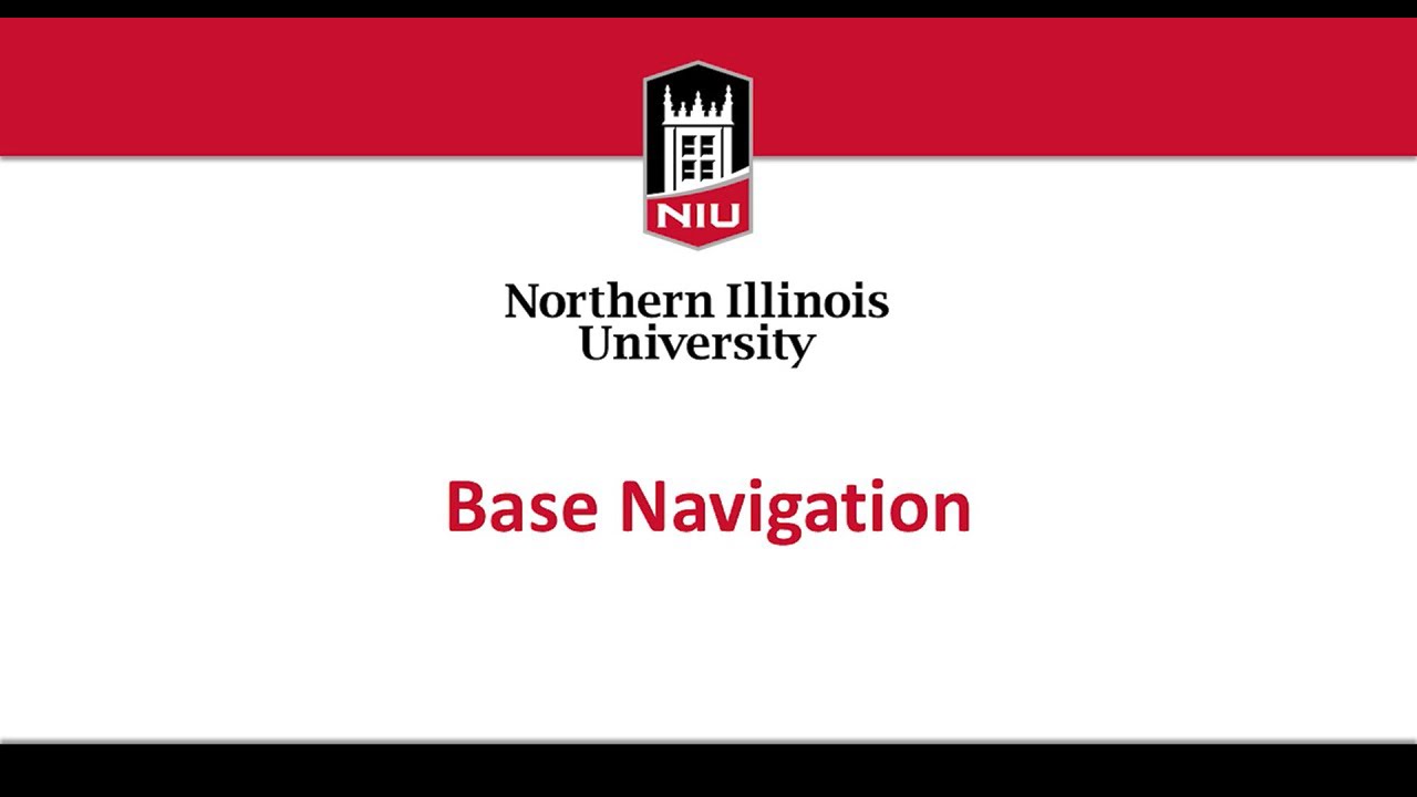 Base Navigation - Getting Started with Blackboard for Students