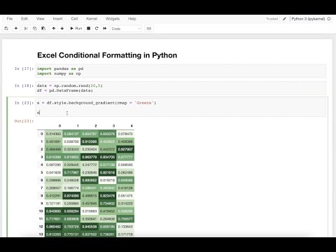 Excel Conditional Formatting with Python