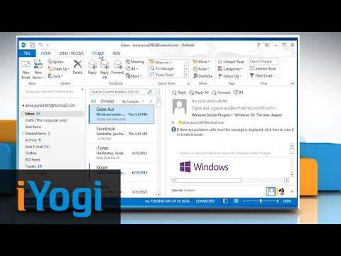 How to view total unread item count of collapsed folders in Microsoft® Outlook 2013 :Tutorial