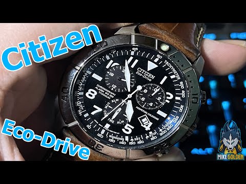 Review Of The Citizen Eco-Drive Brycen Chronograph Mens Watch, Super Titanium with Leather strap