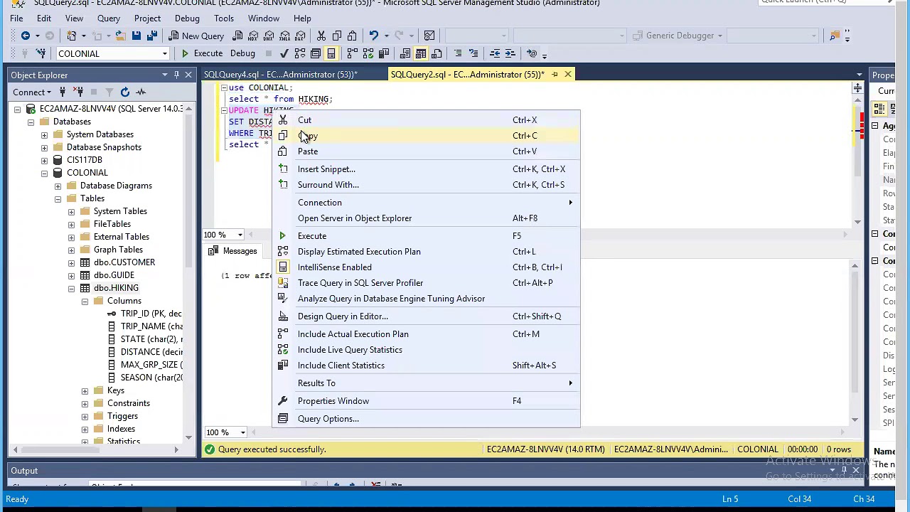Updating field to NULL