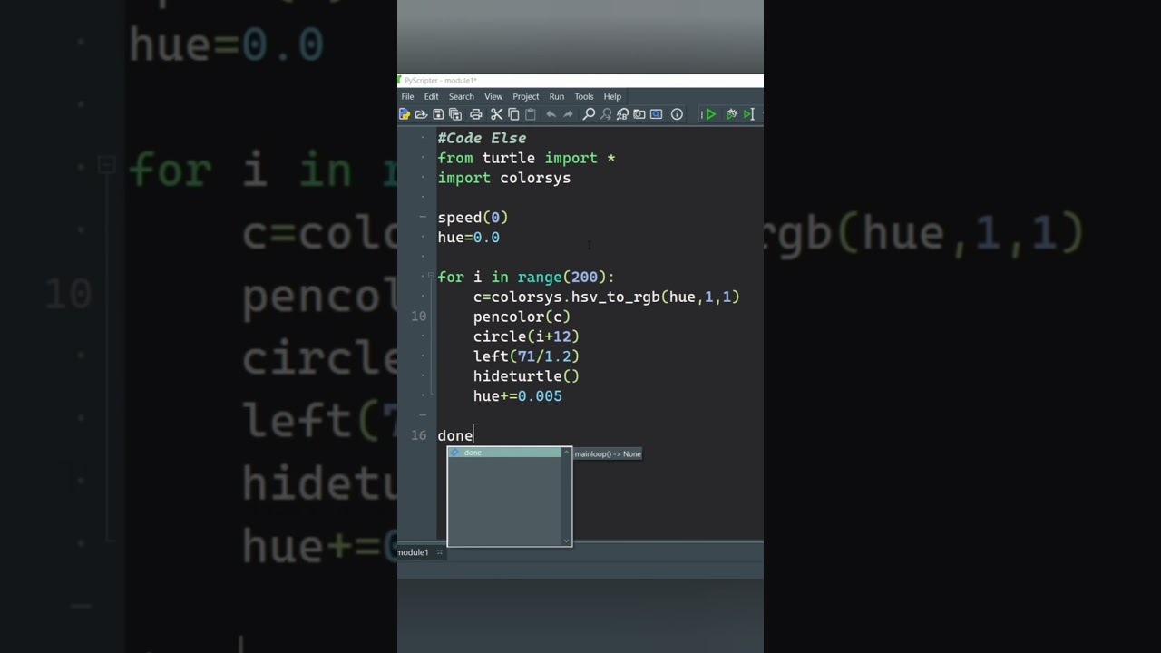 Cool🥶 Turtle Graphics Python  #shorts