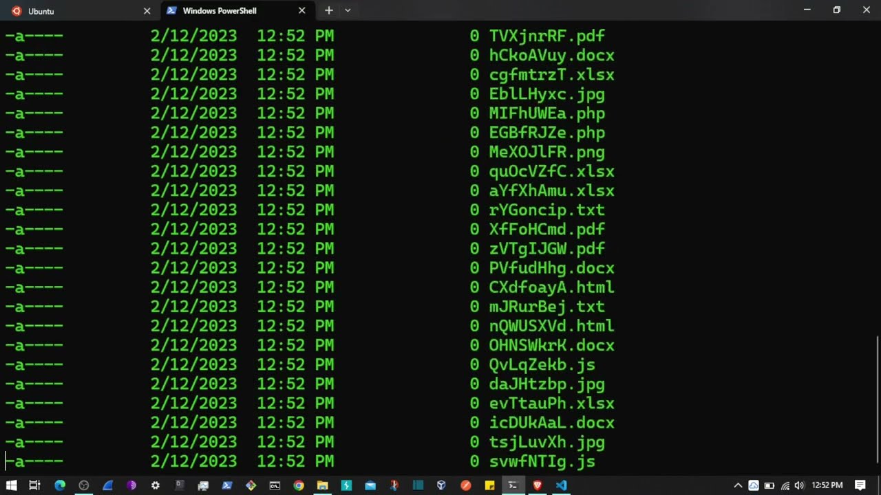 Create random files with PowerShell #tips