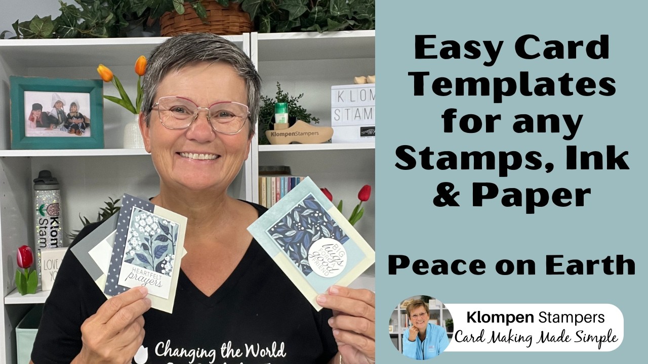 Handmade Sympathy Cards with the Peace on Earth Stamp Set | Simple Card Template Tutorial