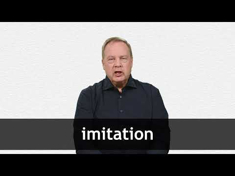 How to pronounce IMITATION in American English