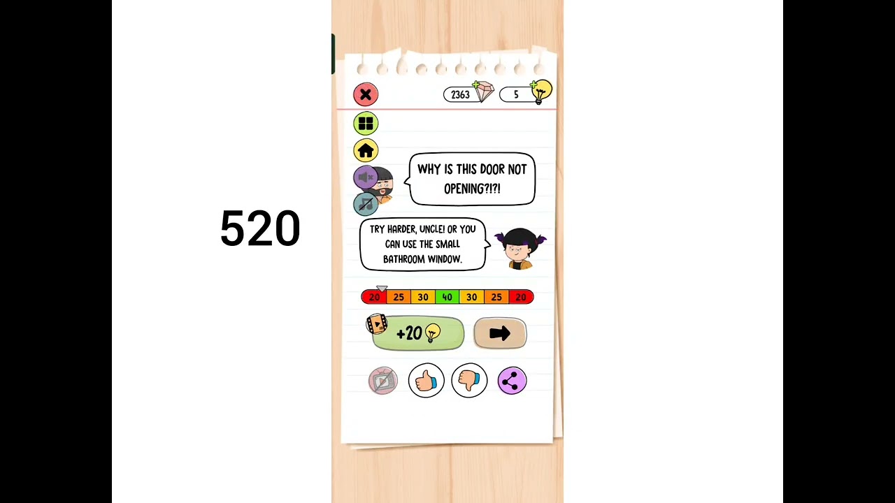 Brain Test 4 Level 520 Walkthrough