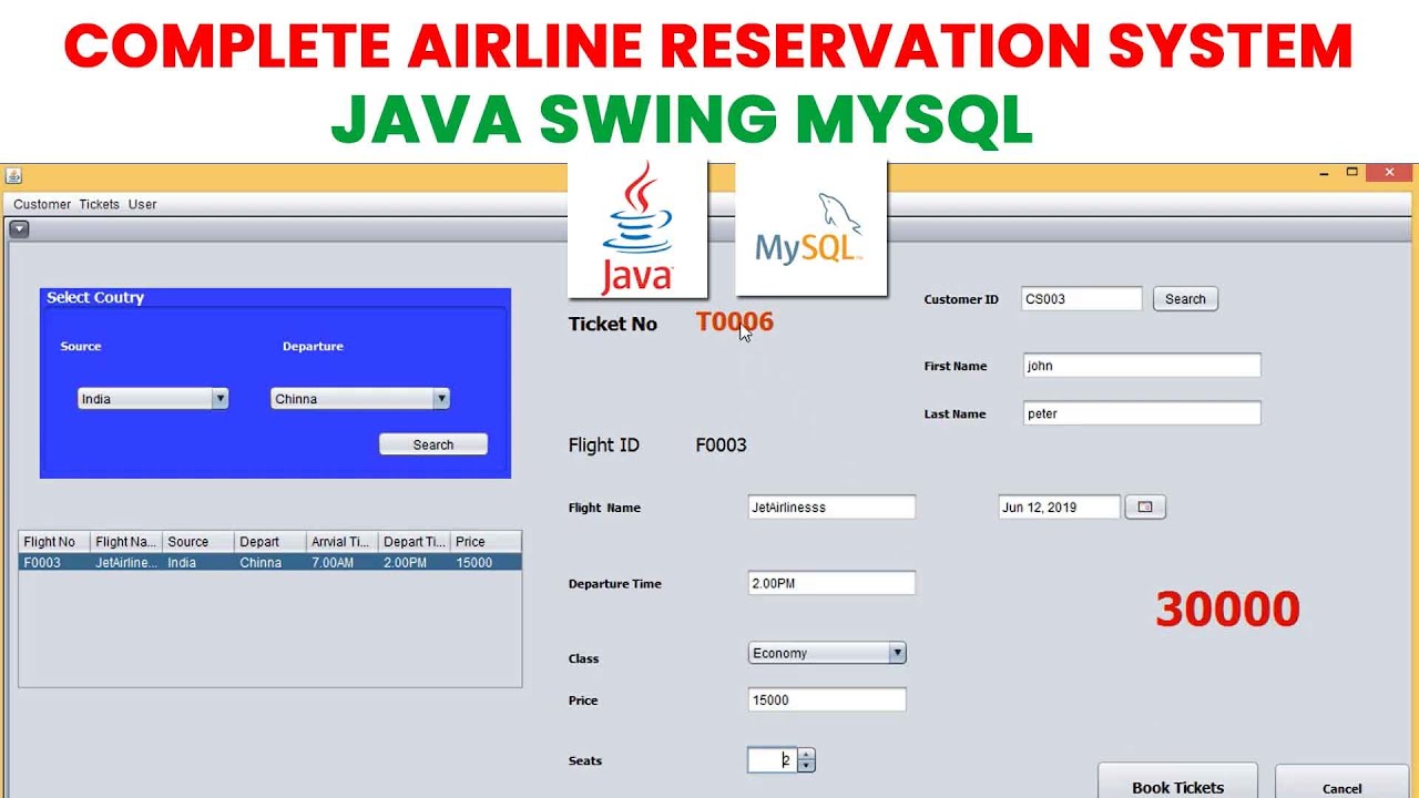 Build Your Own Flight Booking System With Java and MySQL!