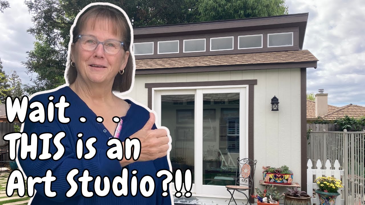 I Turned a Tuff Shed into My Dream Art Studio – Full Tour!