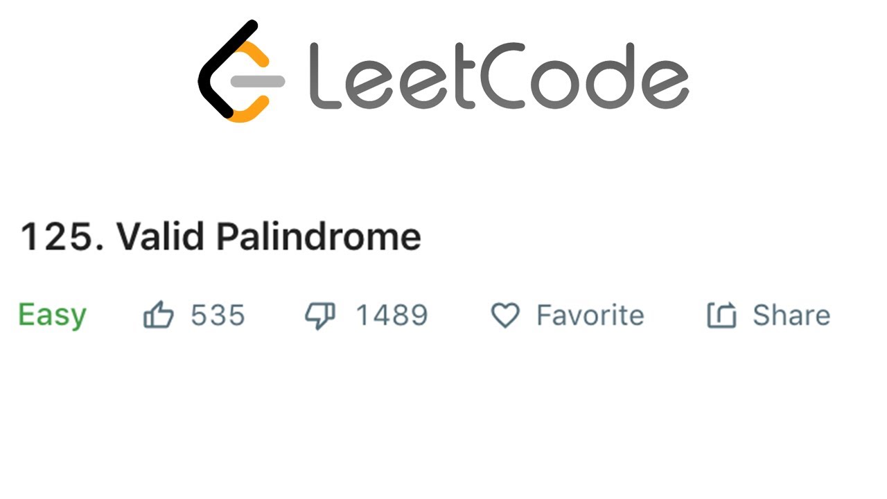 LeetCode Valid Palindrome Solution Explained - Java