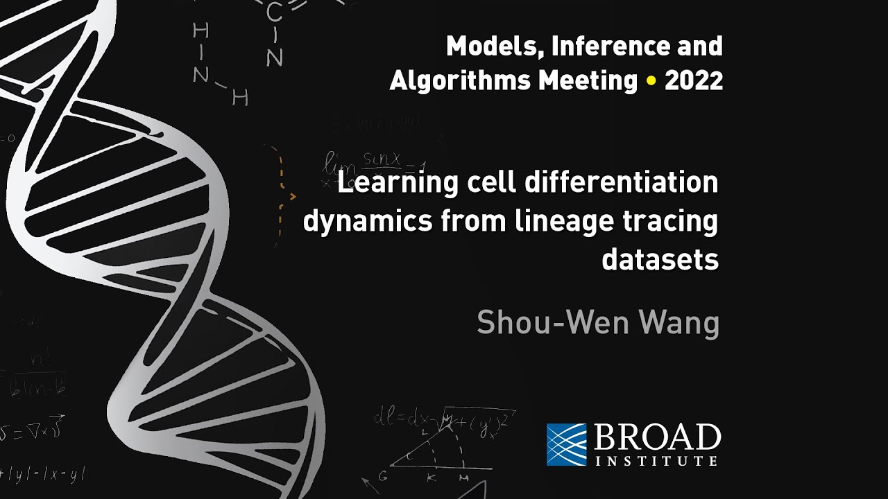 MIA: Shou-Wen Wang, Learning differentiation dynamics from lineage tracing datasets