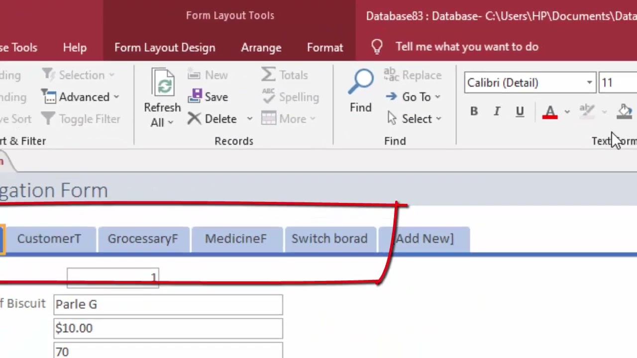 Creating Navigation Form in Microsoft Access@COMPUTEREXCELSOLUTION