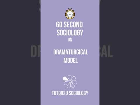 Dramaturgical Model  | 60 Second Sociology (Sociological Theory and Debates)