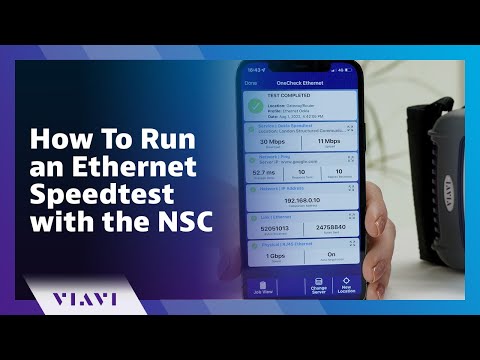 How To Run an Ethernet Speedtest with the NSC