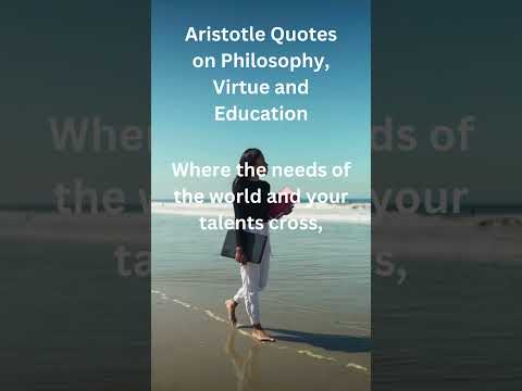 Talent & Calling-Aristotle's Quotes on Philosophy, Life and Learning #wisdom #lifepurpose #happiness