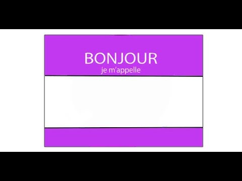 How to Say My Name Is In French