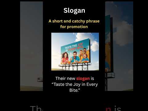 Slogan meaning | What is slogan | slogan pronunciation