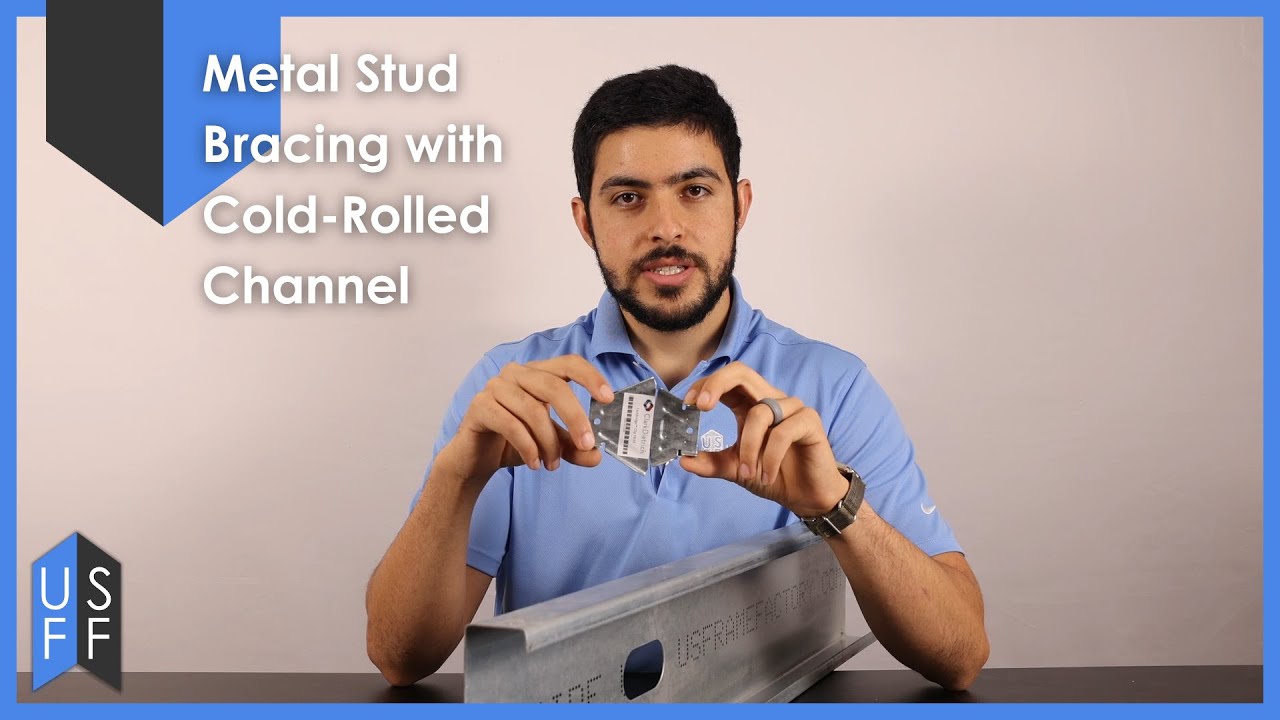 Metal Stud Bracing with Cold-Rolled Channel, Common Connectors
