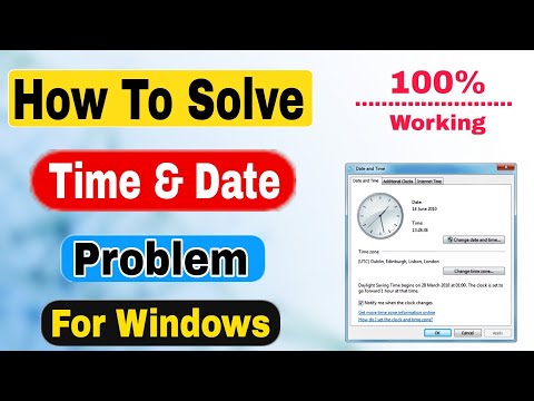 How To Solve Time And Date Problem In Windows || How to fix time and date on computer/Laptop