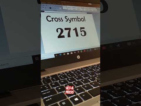 Keyboard shortcut for Cross symbol in MS Word