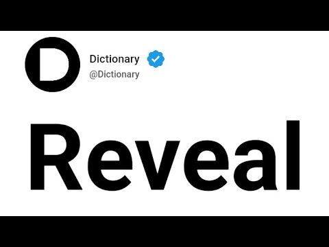 Reveal Meaning In English