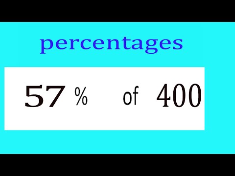 Percentages 57 Percentage(%) of 400