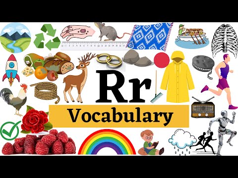 R vocabulary words| Words that start with R| Most common vocabulary word list in English| Word bank|