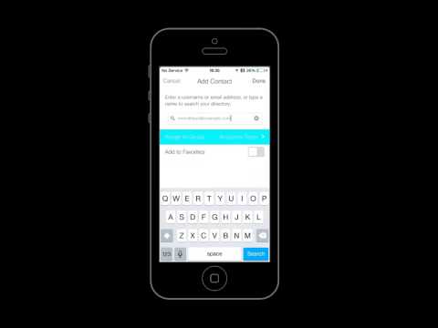 Jabber iPhone Contact Add