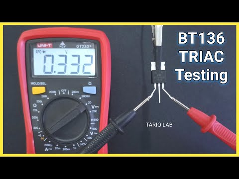 How To Test BT136 TRIAC Using Multimeter
