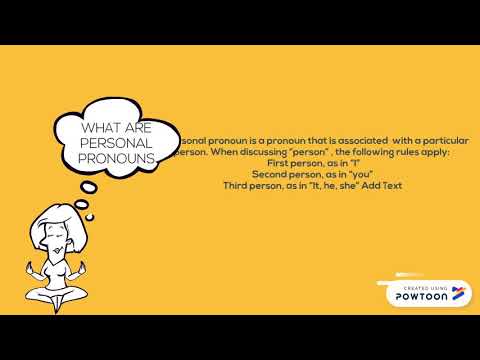 Grade 11 lesson on how to use pronouns