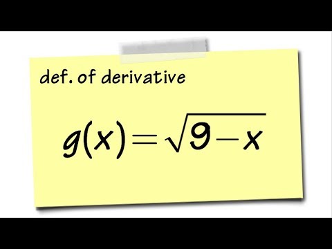definition of derivative, ex2
