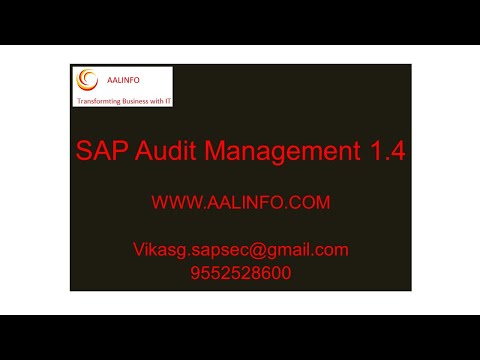 SAP Audit Management 1.4