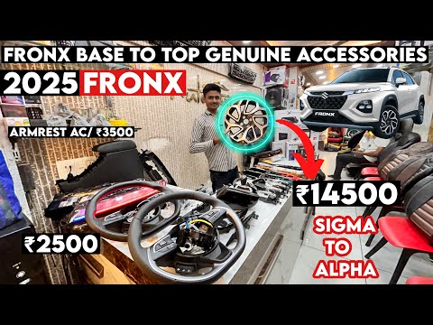 2025 FRONX GENUINE ACCESSORIES✅FRONX BASE MODEL MODIFIED✅MARUTI GENUINE PARTS✅ALLOY ₹14500😍