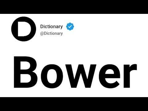 Bower Meaning In English