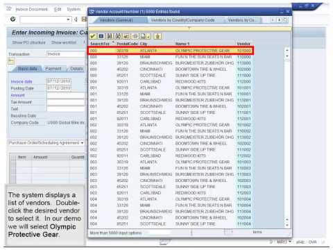 Demo 4.10 Receive and Verify Invoice