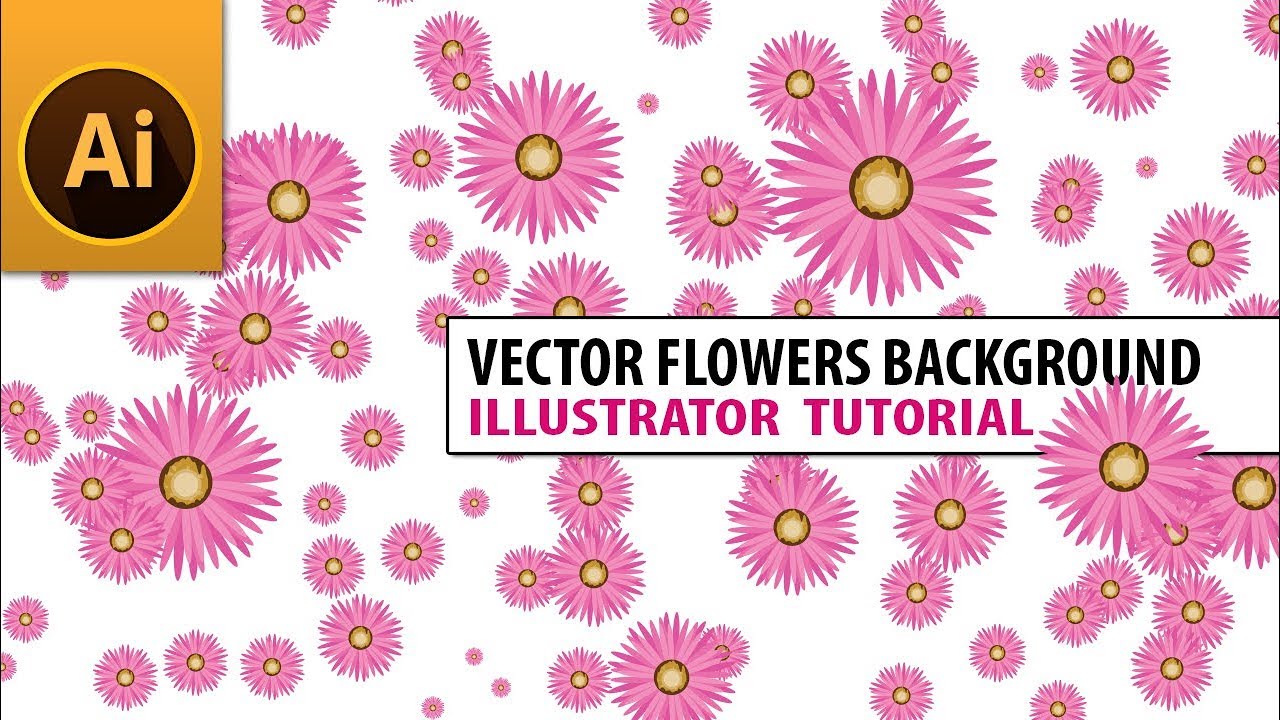 Create A Seamless Vector Flowers Background in Illustrator Tutorial