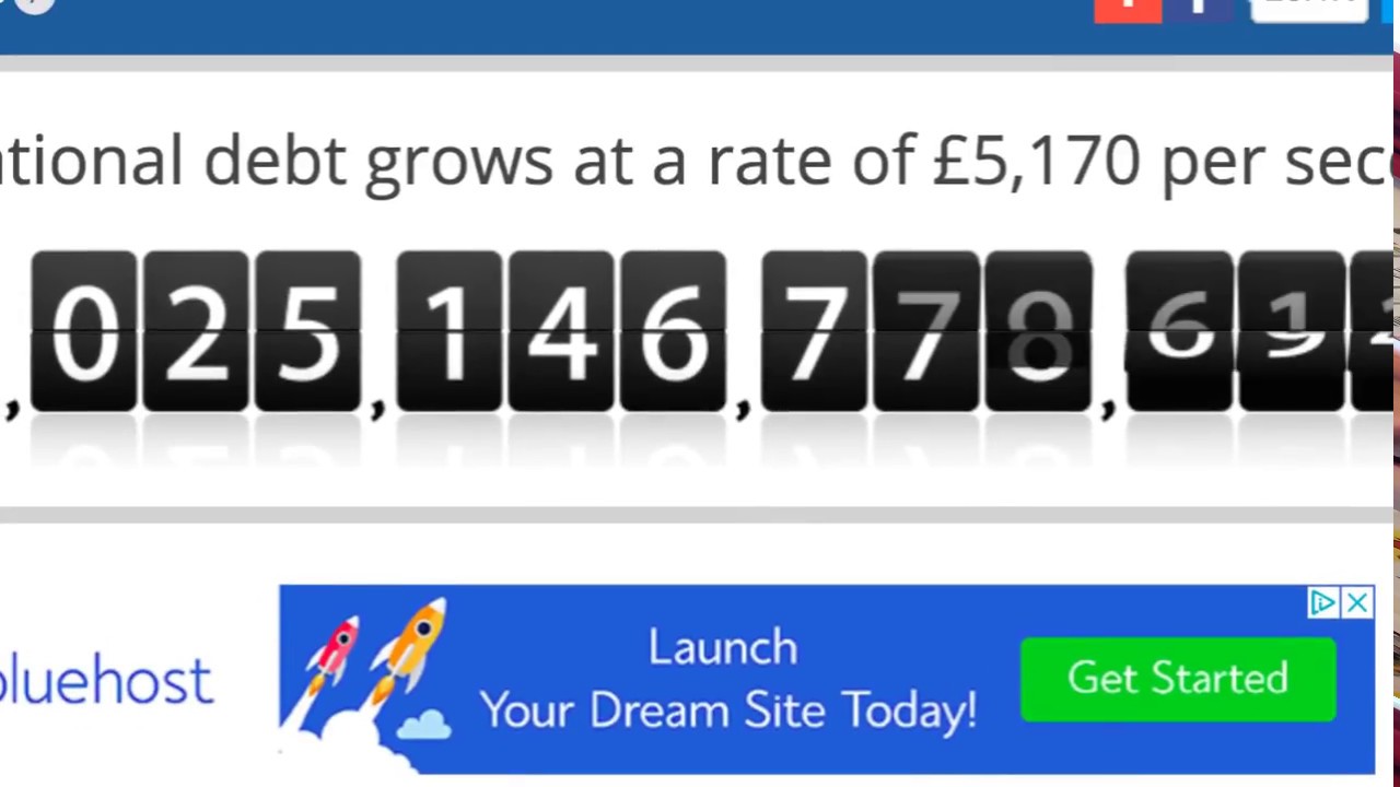 National Debt Clock UK - £5,170 per second!