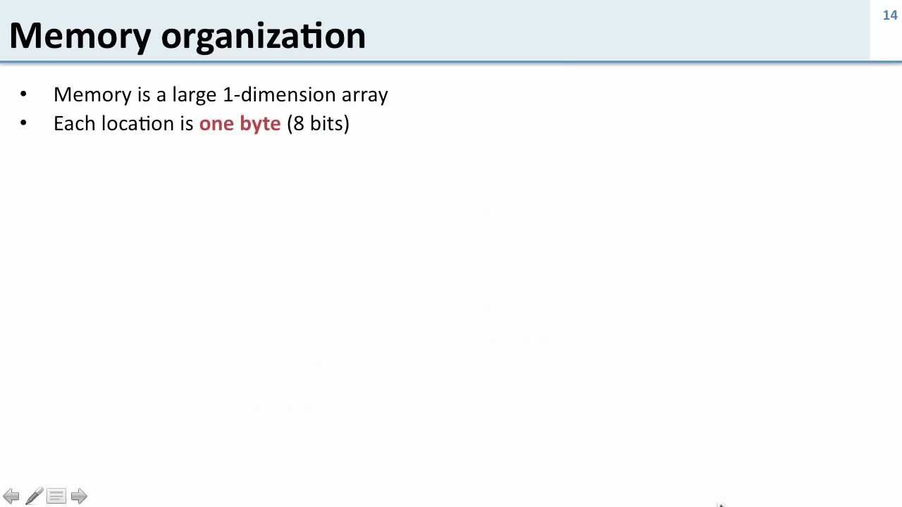 ISA 1.3 Registers and memory: MIPS Memory Organization