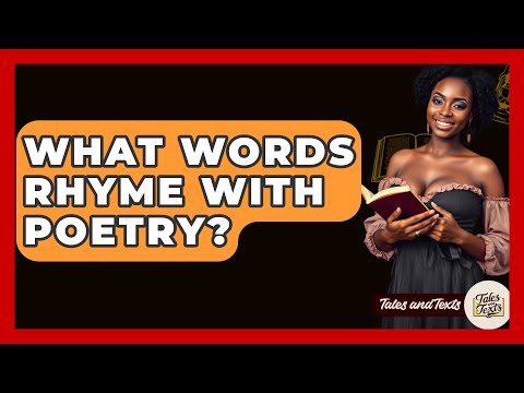 What Words Rhyme With Poetry? - Tales And Texts